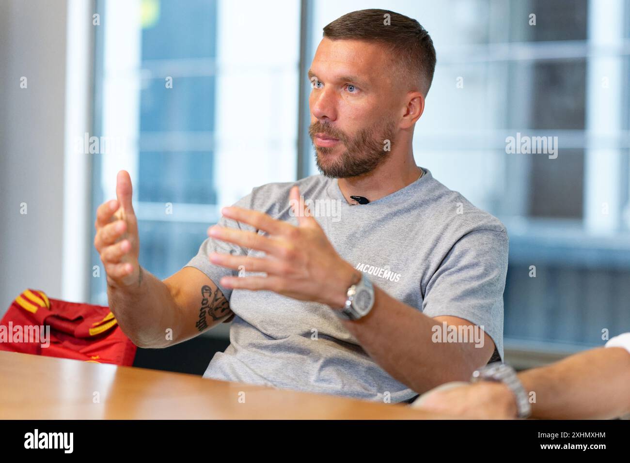 Cologne, Germany. 15th July, 2024. Professional soccer player Lukas ...