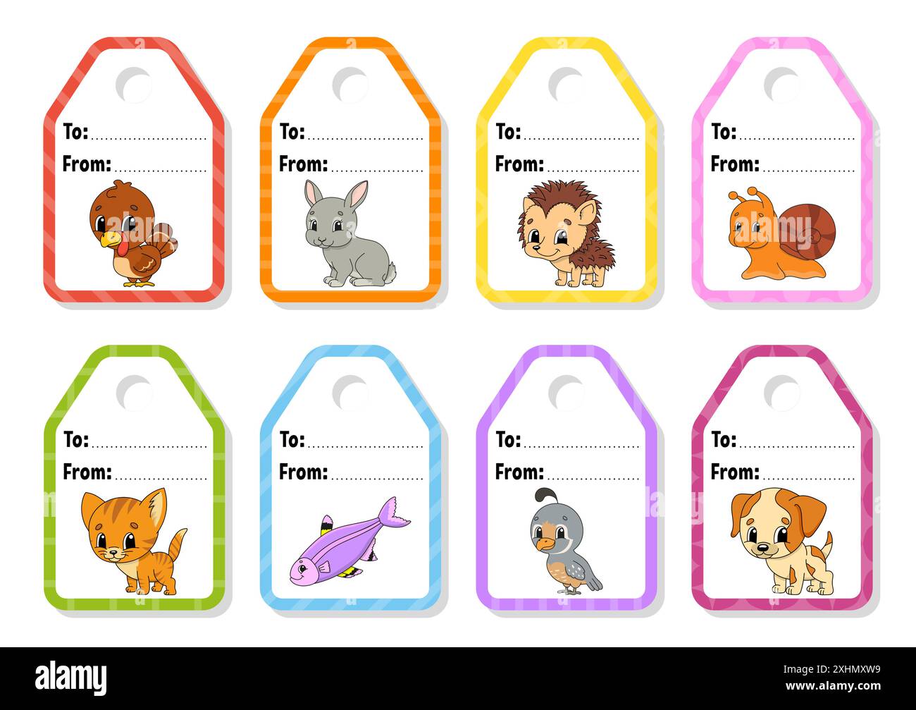 Bright stickers. Rectangular label. Color vector isolated illustration ...