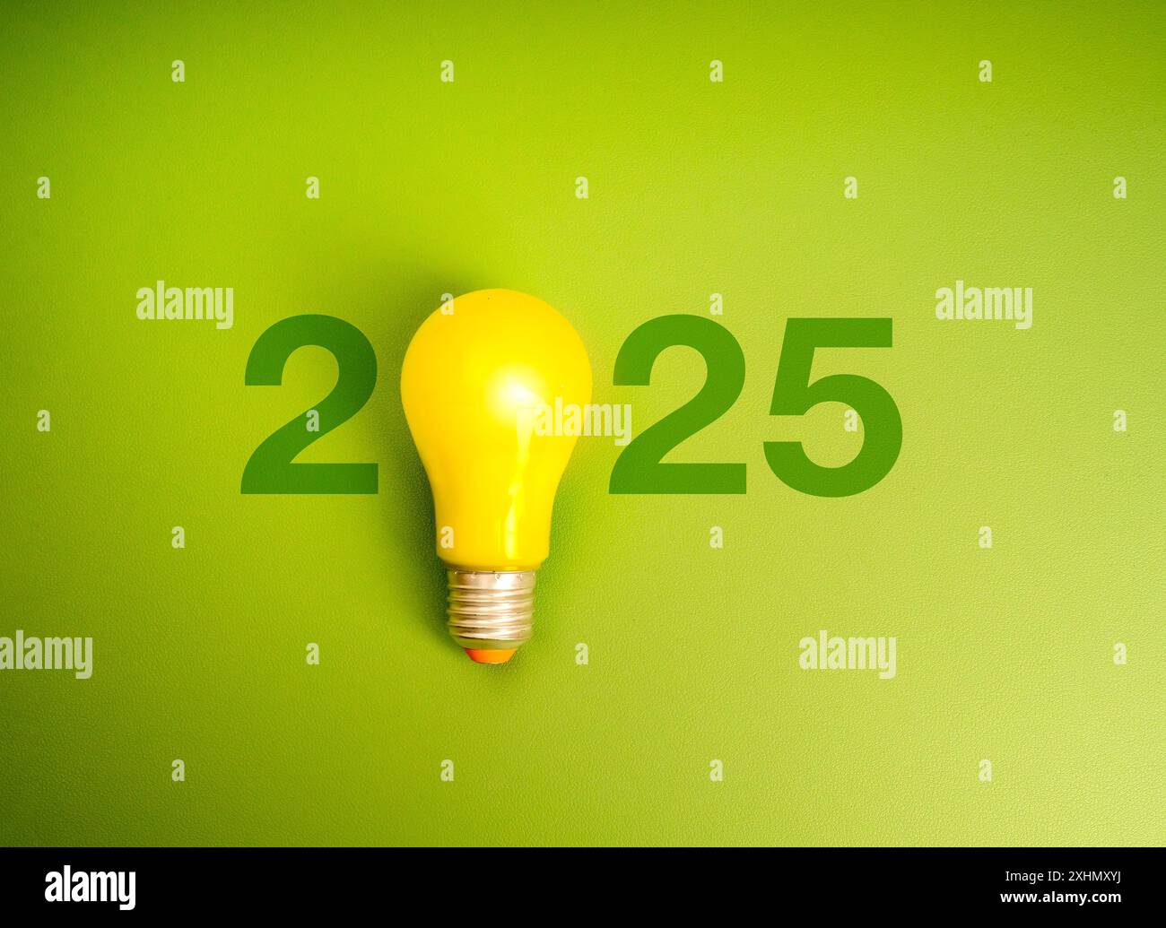 2025 new year innovative trend vision, eco-friendly concept. Green 2025 ...