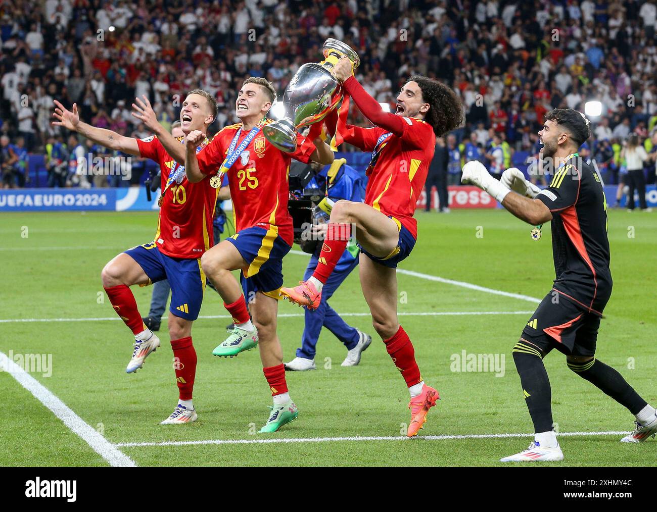 Berlin, Germany. 14th July, 2024. Spain Forward Dani Olmo Leipzig Spain ...