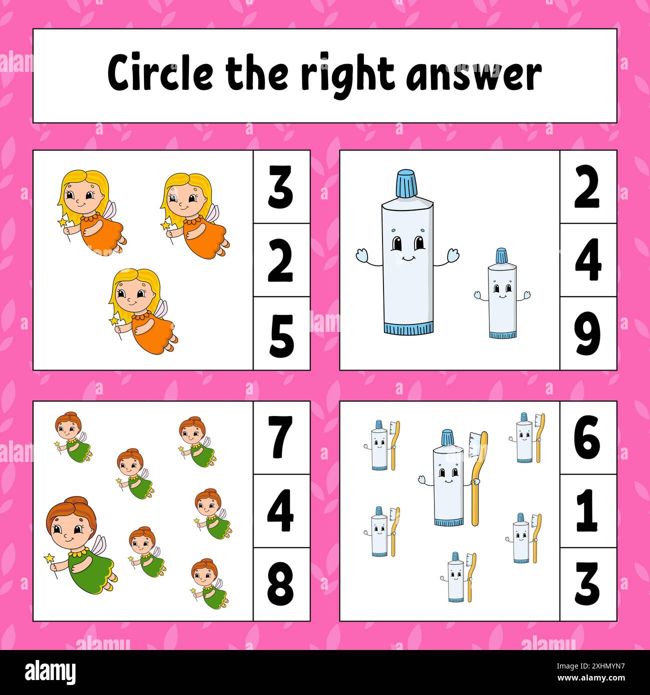 Circle the right answer. Education developing worksheet. Activity page ...
