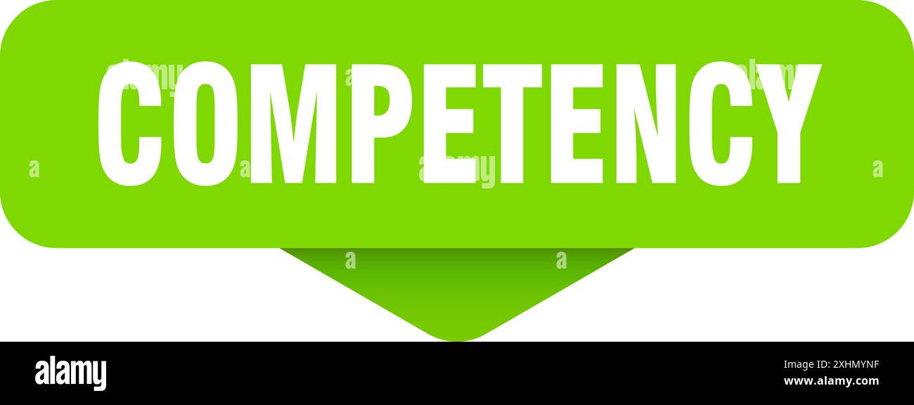 competency sticker. competency sign on transparent background ...