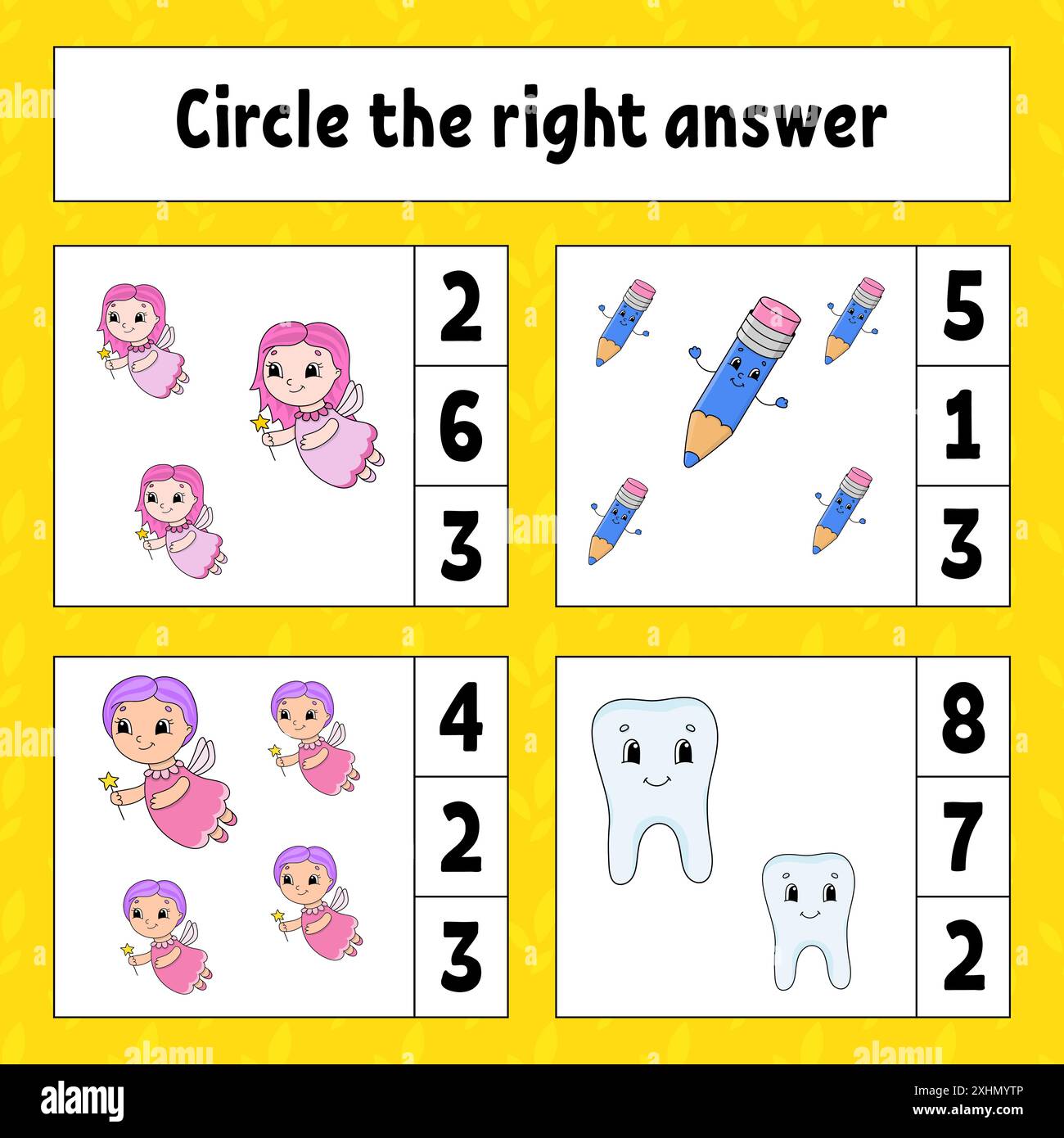 Circle the right answer. Education developing worksheet. Activity page ...