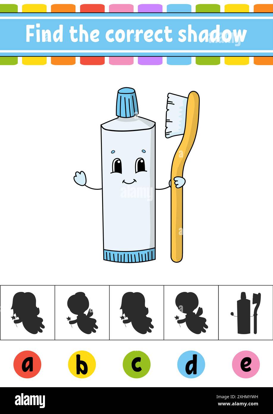 Find the correct shadow. Education developing worksheet. Activity page ...