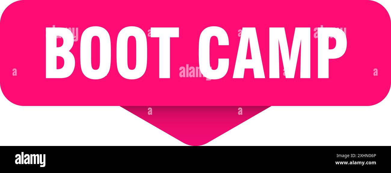 boot camp sticker. boot camp sign on transparent background ...