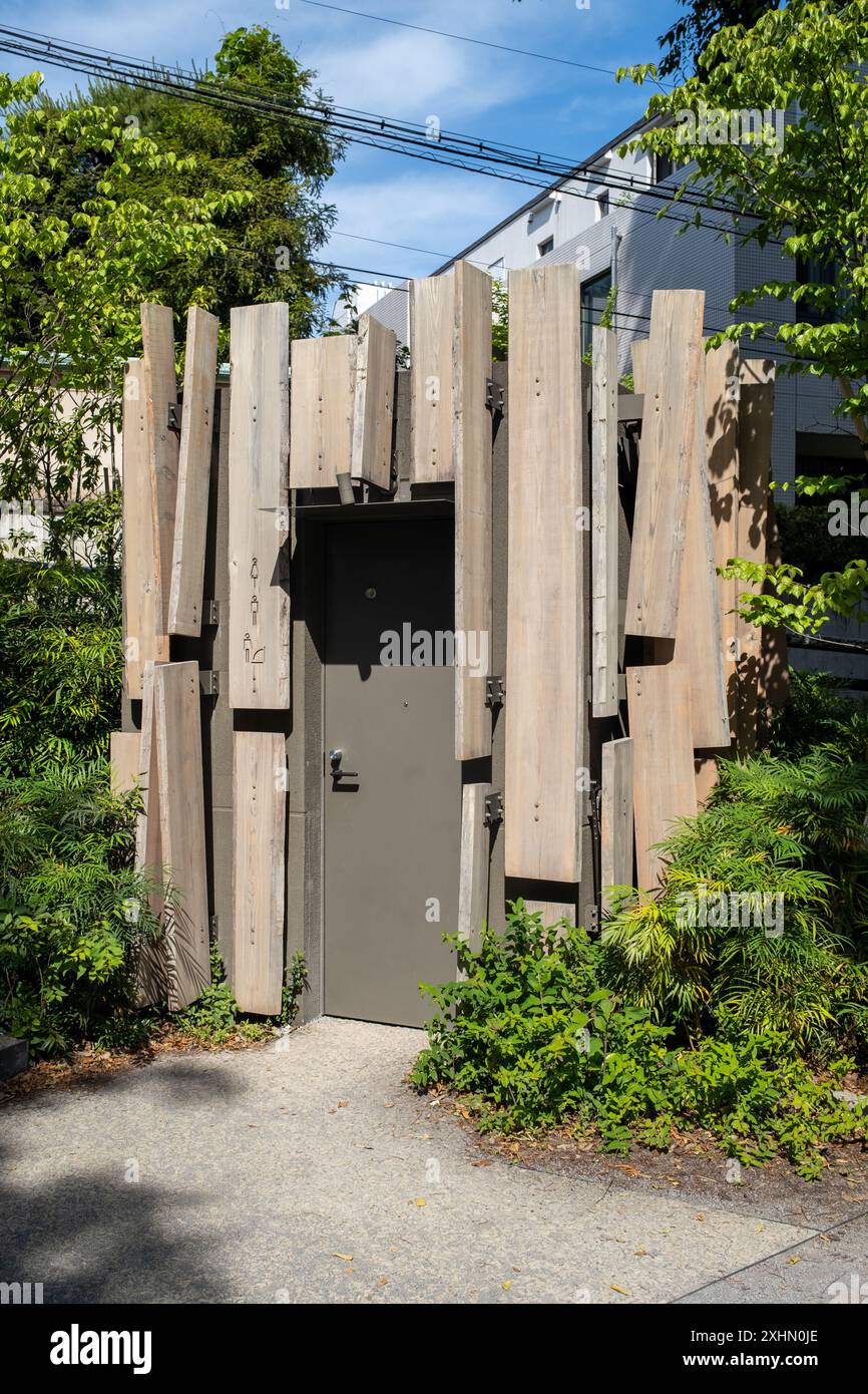 Public Toilet by Kengo Kuma in Nabeshima Shoto Park Tokyo Japan Stock ...
