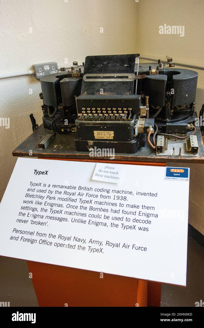 The wartime decoding centre at Bletchley Park, Bletchley, England Stock ...
