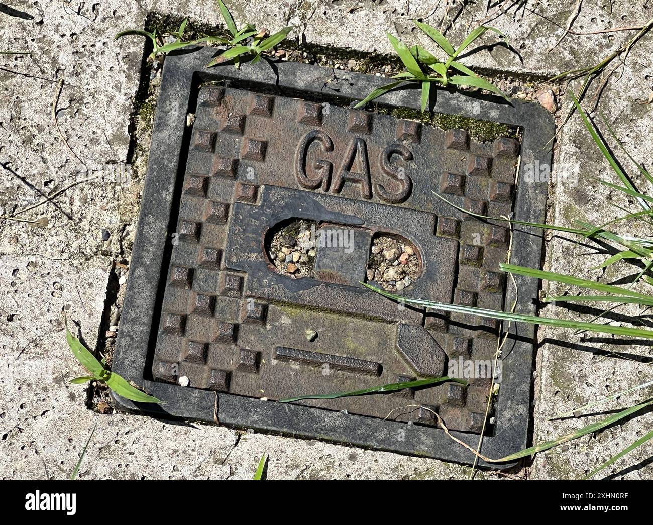 Kanaldeckel für Gasanlage Gas Absperrdeckel *** Manhole cover for gas ...