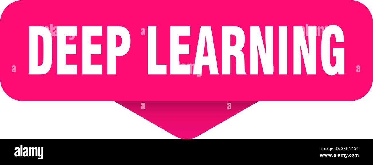 deep learning sticker. deep learning sign on transparent background ...