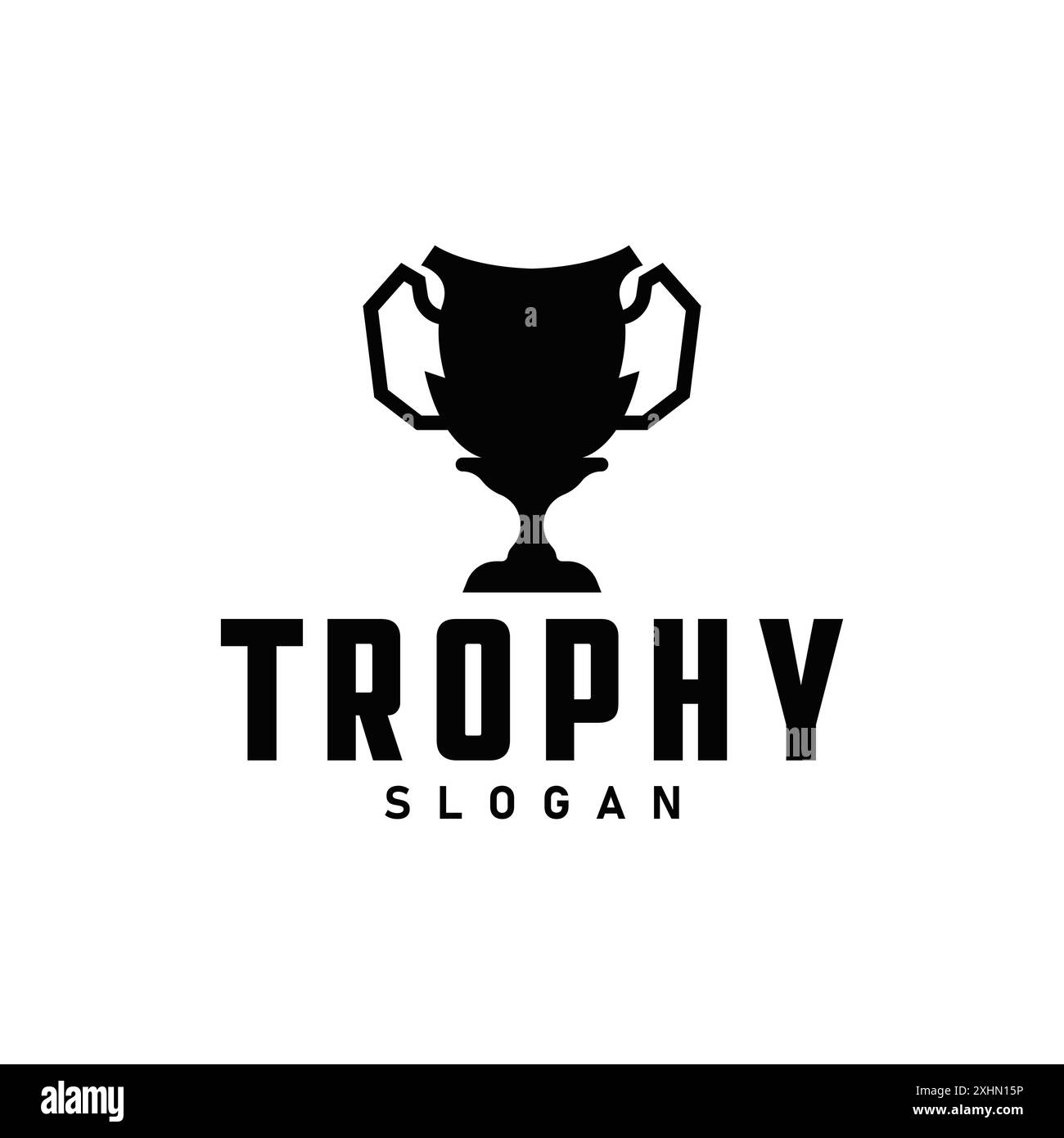 Trophy Logo, Sports Tournament Championship Cup Design. Minimalist ...