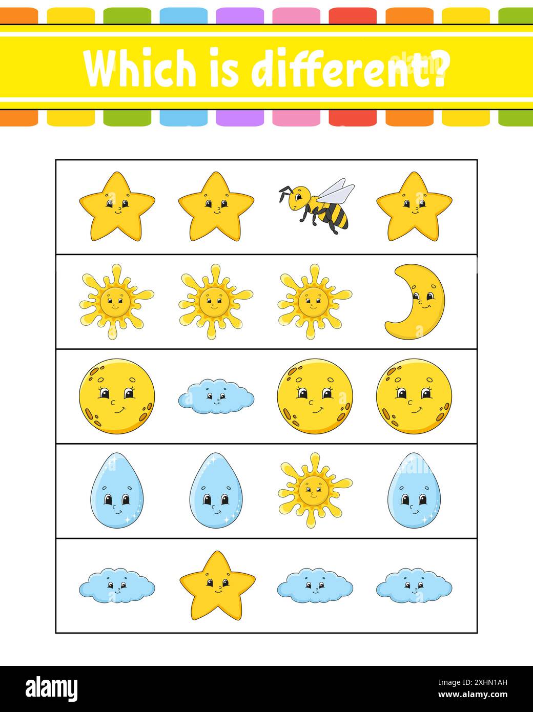 Which is different. Educational activity worksheet for kids and ...