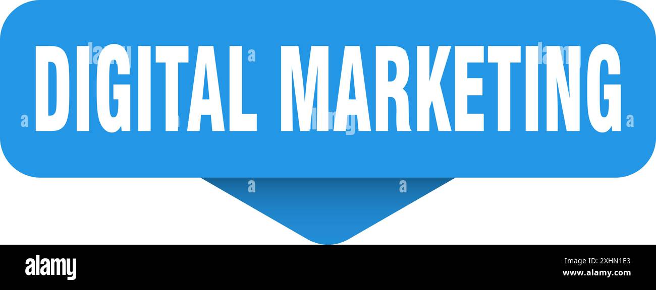 digital marketing sticker. digital marketing sign on transparent ...