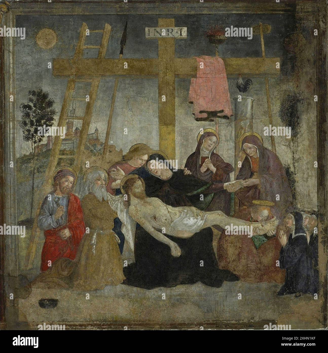 Antoniazzo Romano Christ Deposition Entombment Stock Photo - Alamy