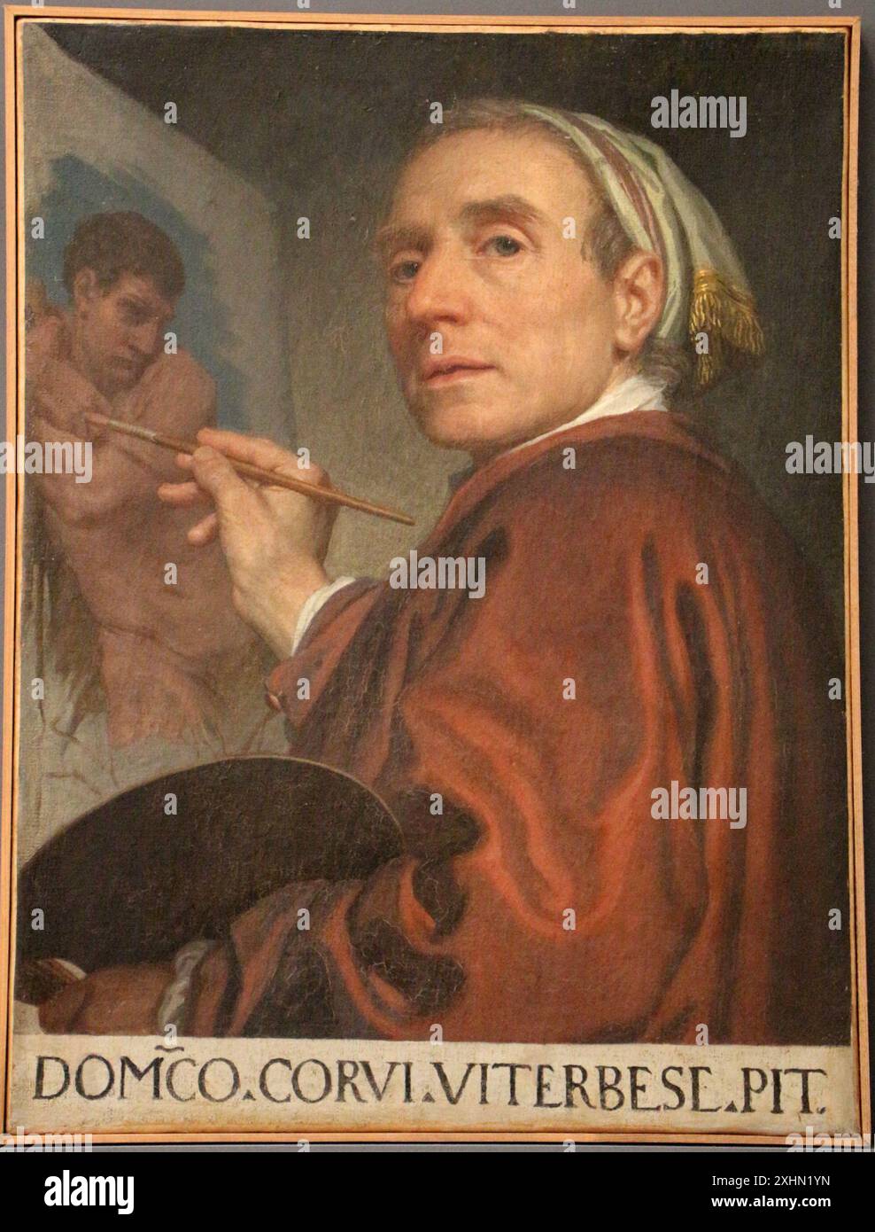 Self-portrait painting by Domenico Corvi Stock Photo - Alamy