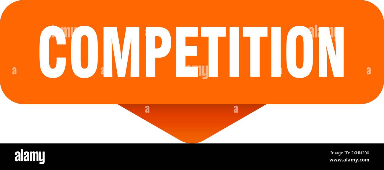 competition sticker. competition sign on transparent background ...