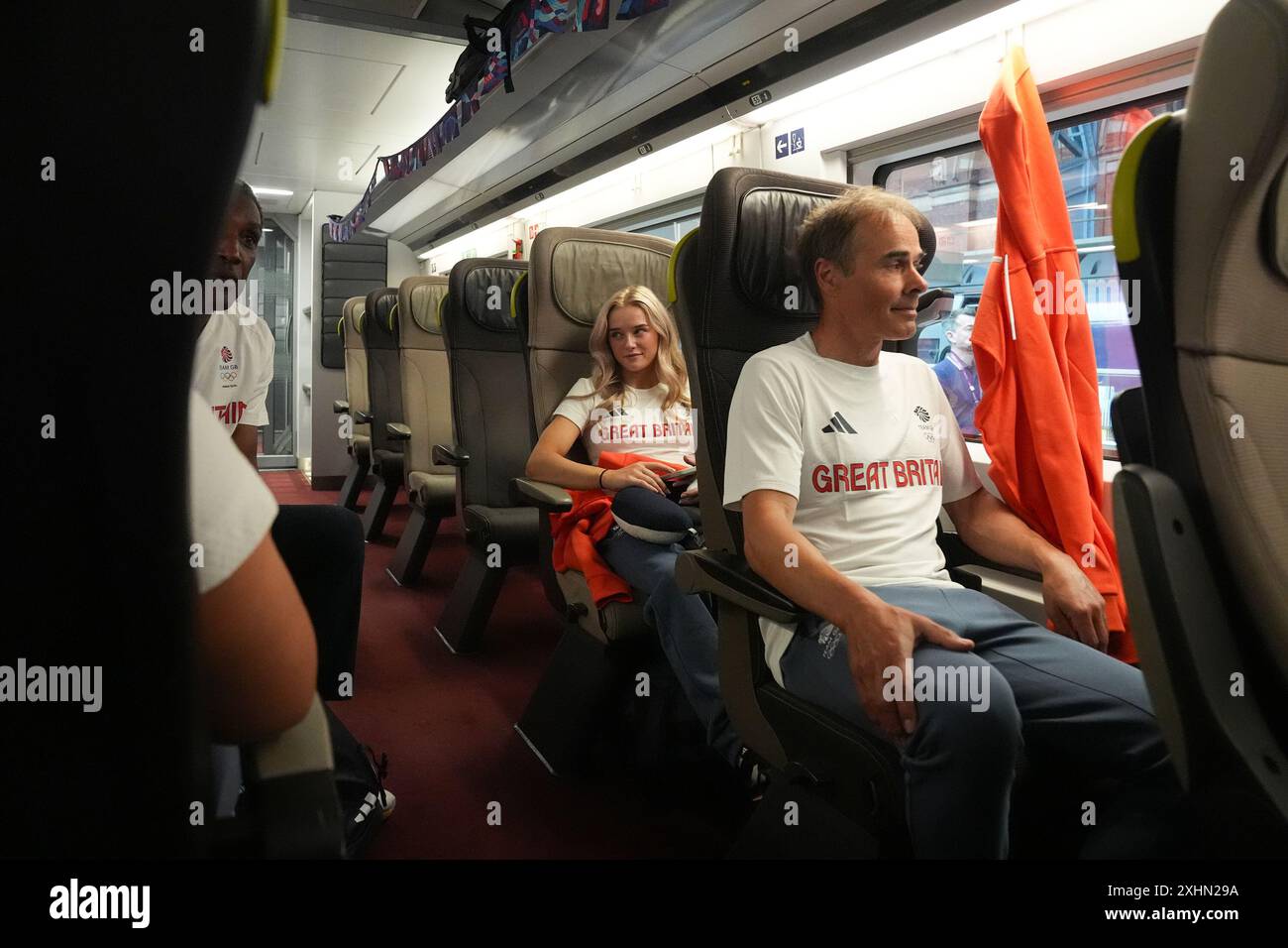 Members of Team GB at Eurostar St Pancras Station in London, as they ...