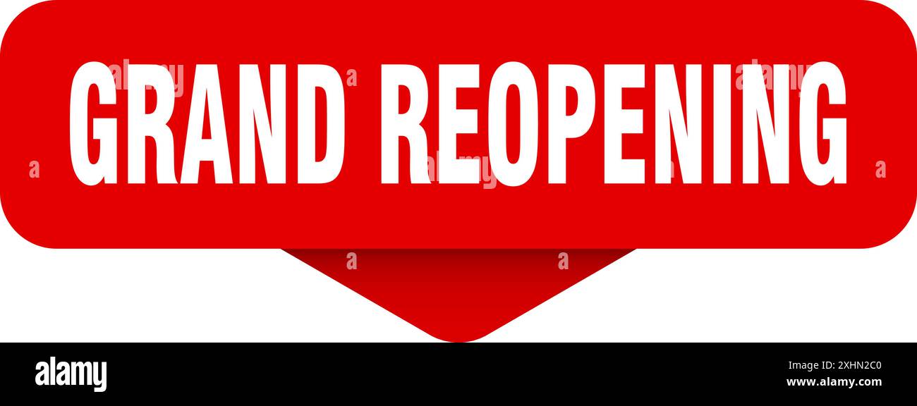 grand reopening sticker. grand reopening sign on transparent background ...