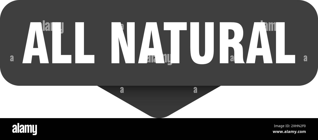 all natural sticker. all natural sign on transparent background ...