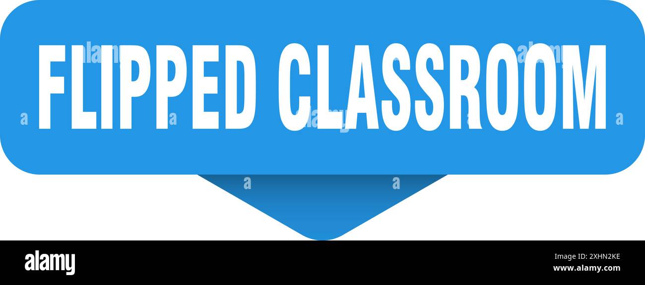 flipped classroom sticker. flipped classroom sign on transparent ...