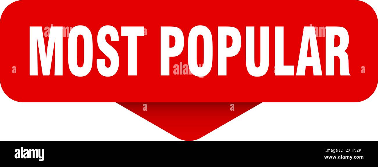 most popular sticker. most popular sign on transparent background ...