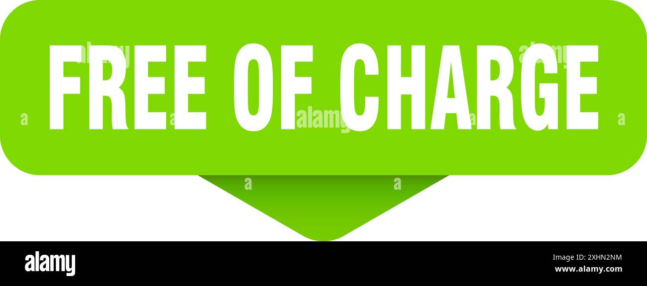 free of charge sticker. free of charge sign on transparent background ...