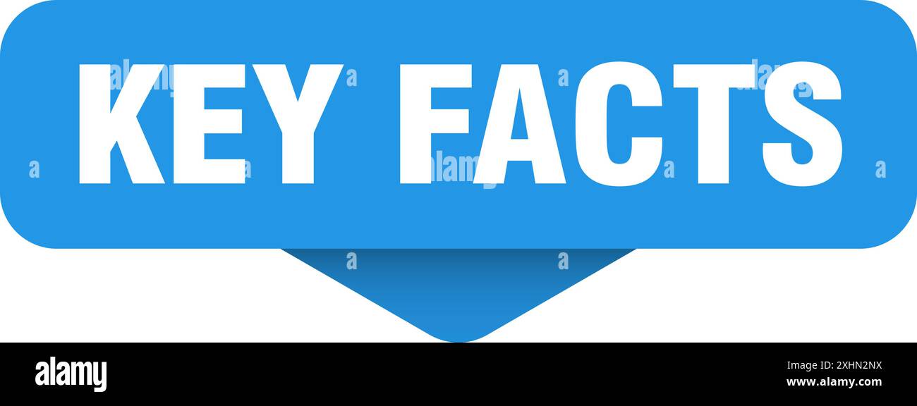 key facts sticker. key facts sign on transparent background ...