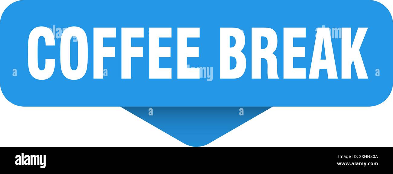 coffee break sticker. coffee break sign on transparent background ...