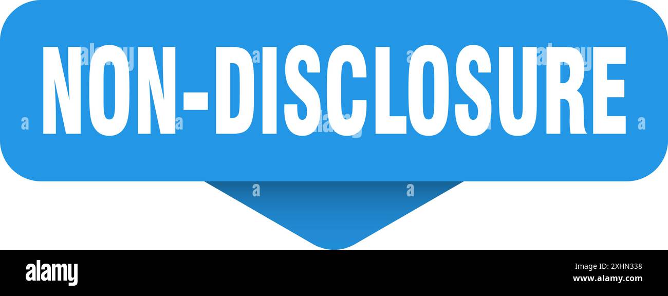 non-disclosure sticker. non-disclosure sign on transparent background ...