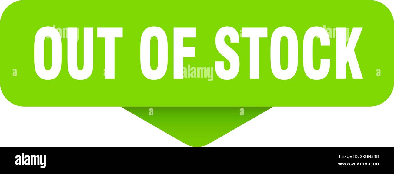 out of stock sticker. out of stock sign on transparent background ...