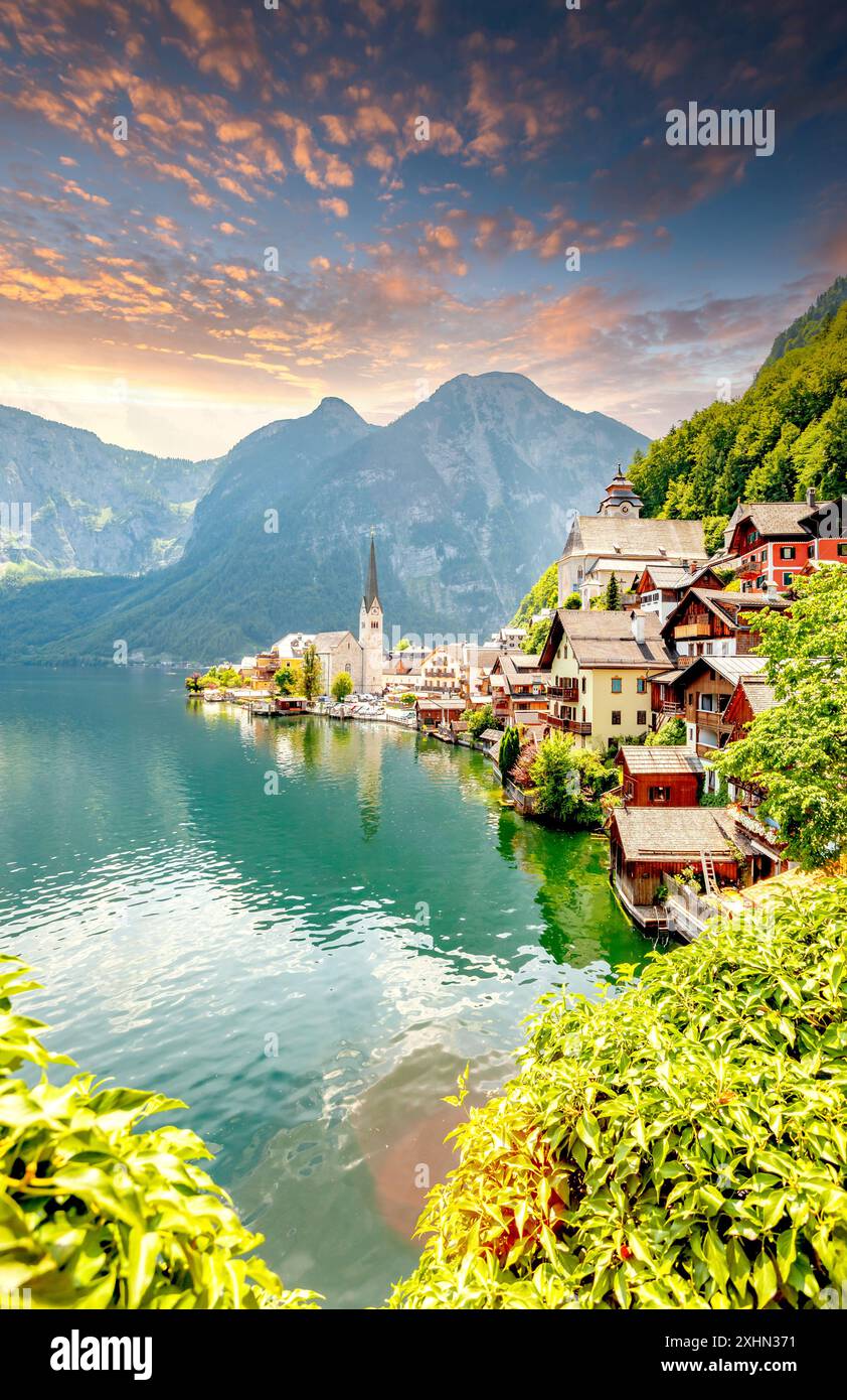Old city of Hallstatt, Hallstatt Lake, Austria Stock Photo - Alamy