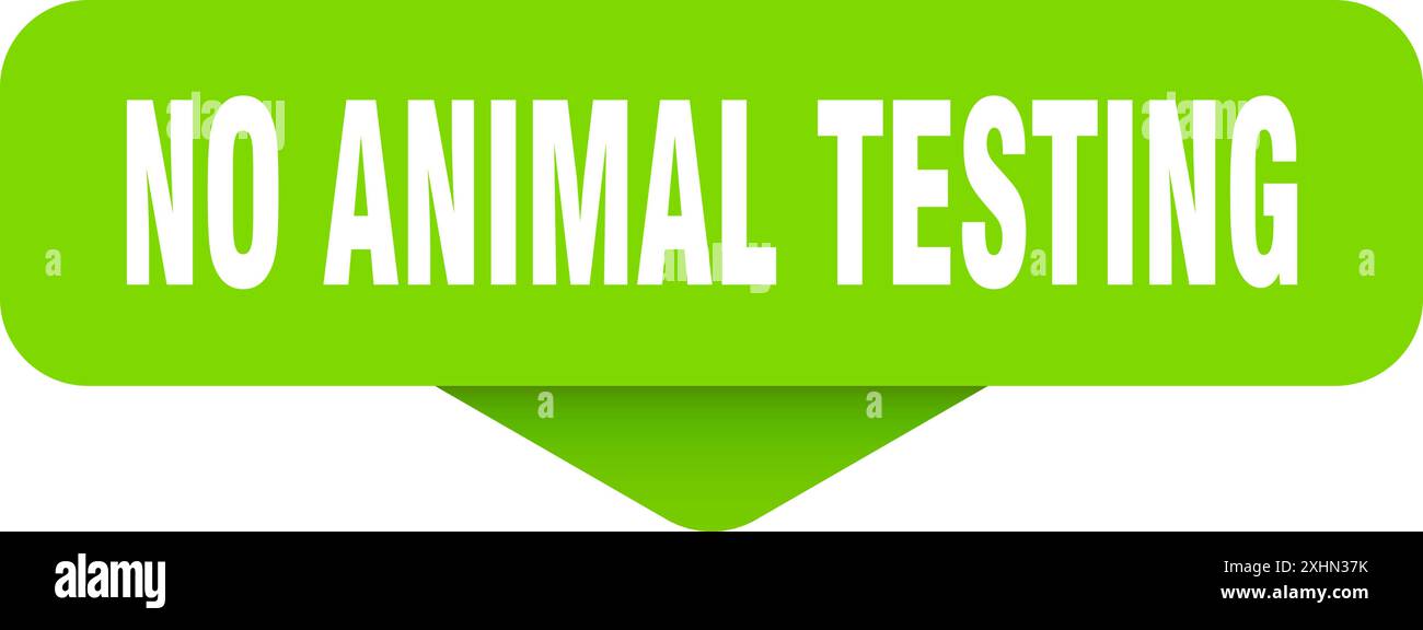 no animal testing sticker. no animal testing sign on transparent ...