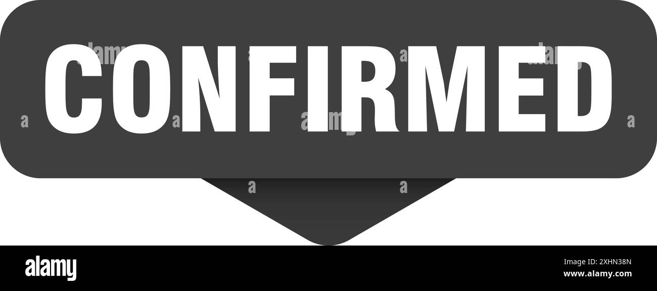 confirmed sticker. confirmed sign on transparent background ...