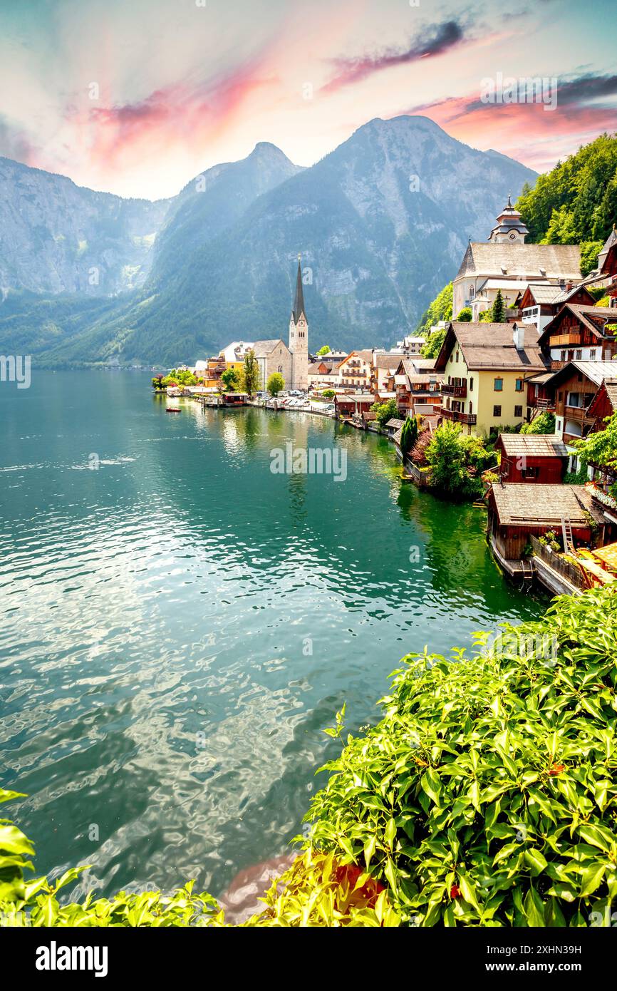 Old city of Hallstatt, Hallstatt Lake, Austria Stock Photo - Alamy