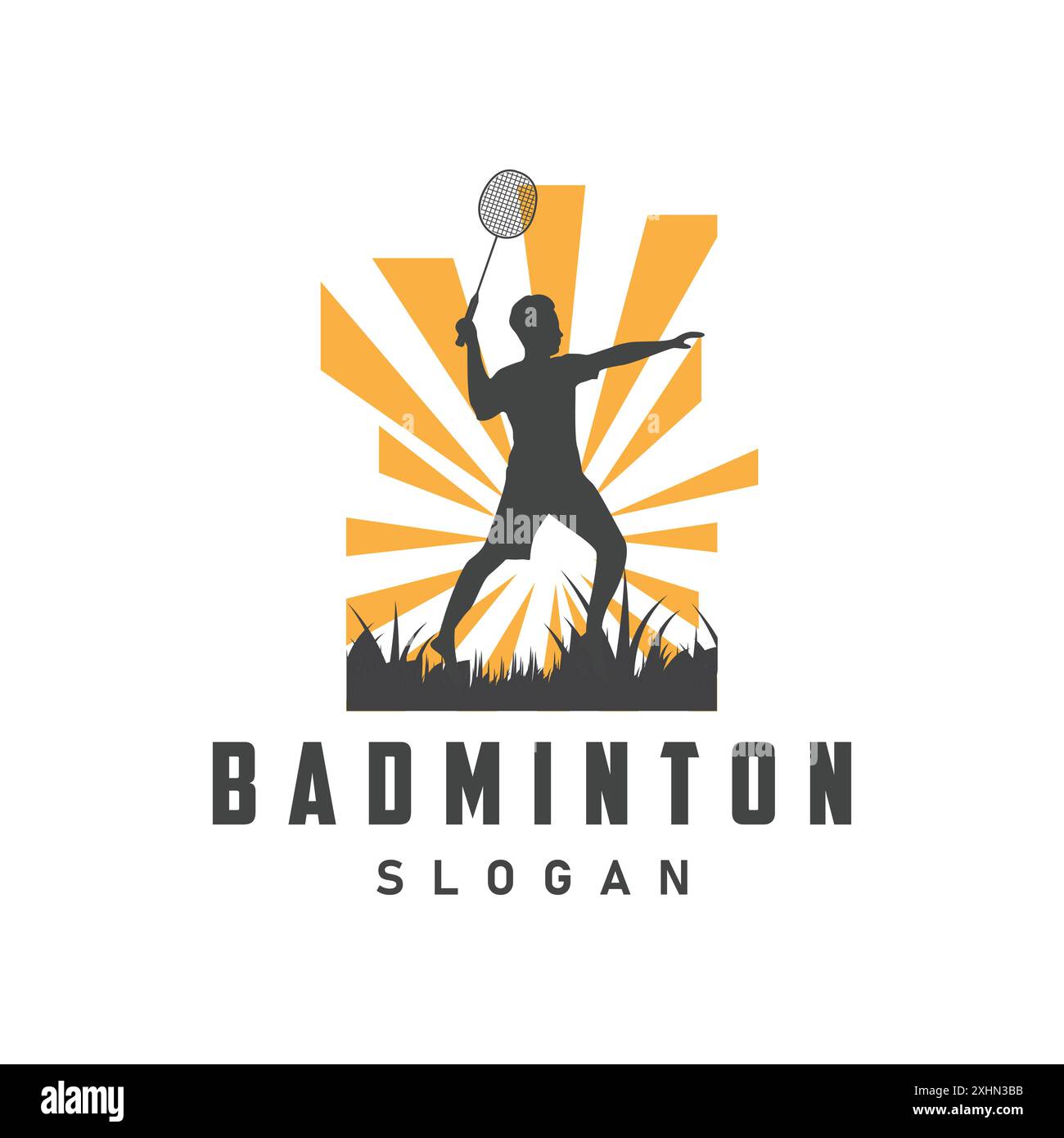 Shuttle player logo Stock Vector Images - Alamy