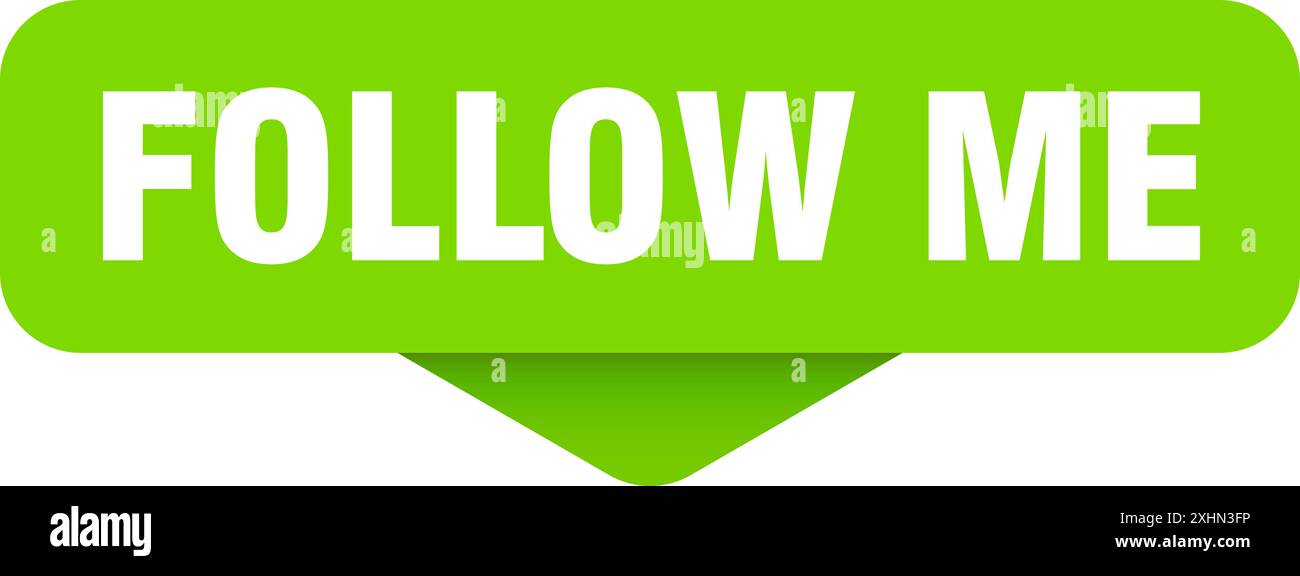 follow me sticker. follow me sign on transparent background ...