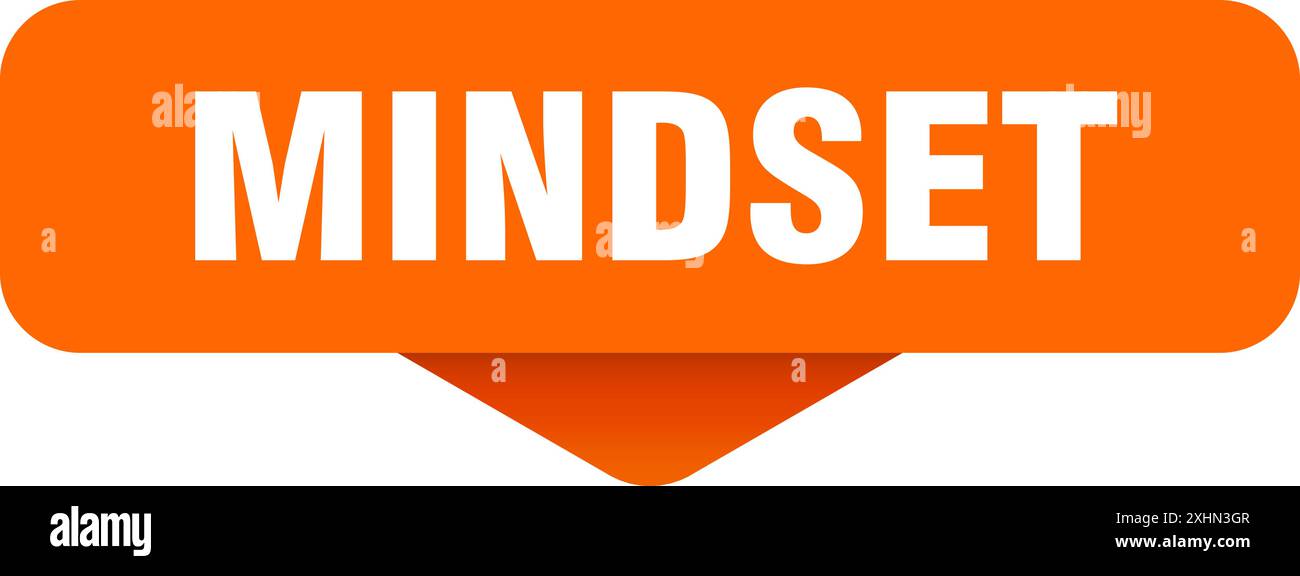 mindset sticker. mindset sign on transparent background. rectangular ...