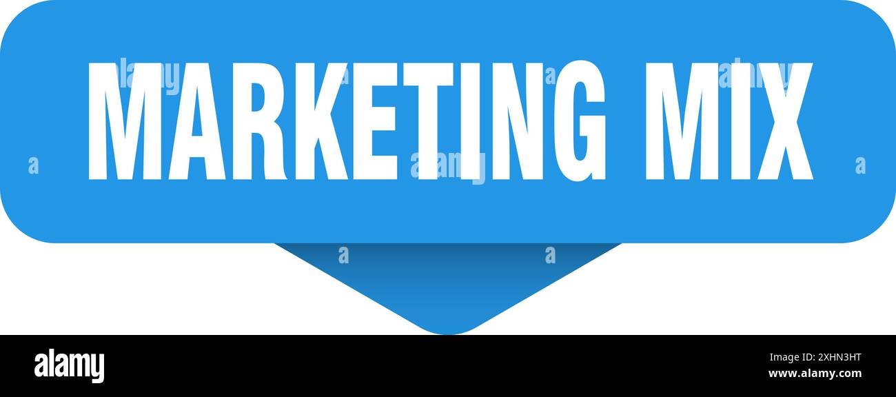 marketing mix sticker. marketing mix sign on transparent background ...