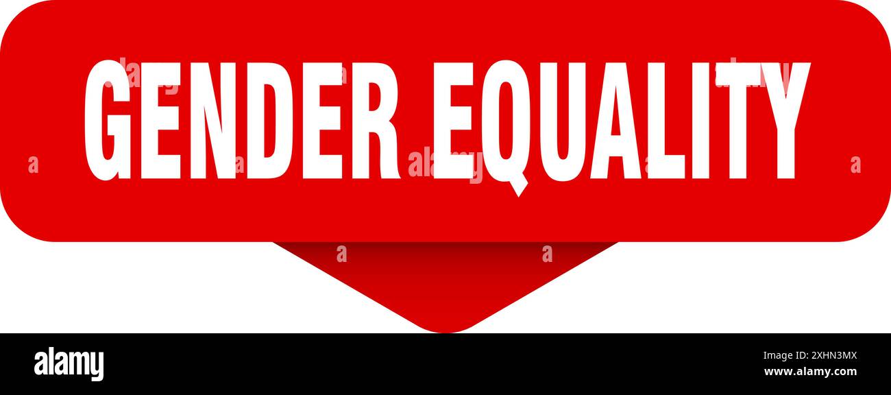 gender equality sticker. gender equality sign on transparent background ...