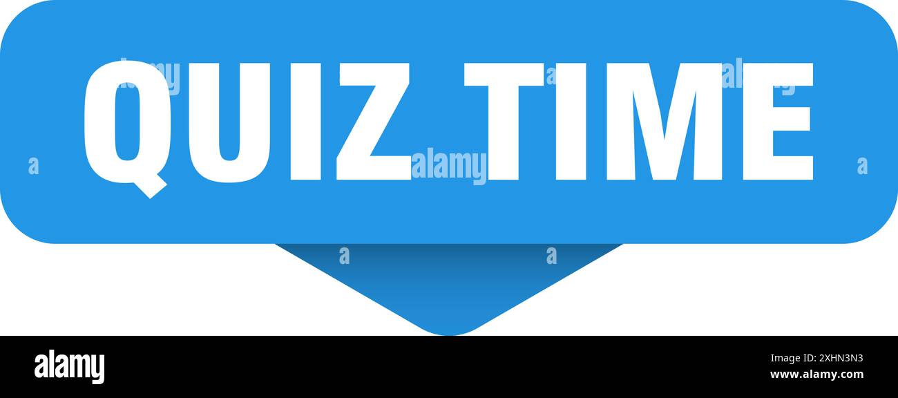 quiz time sticker. quiz time sign on transparent background ...