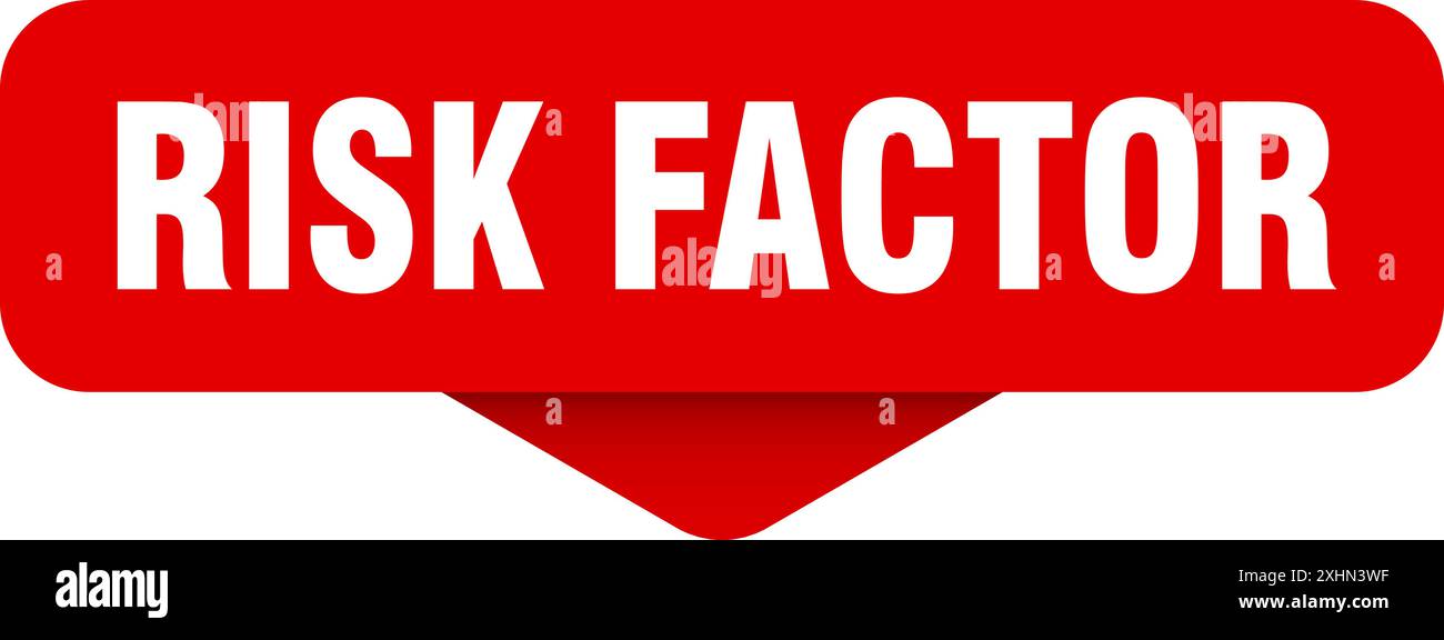risk factor sticker. risk factor sign on transparent background ...