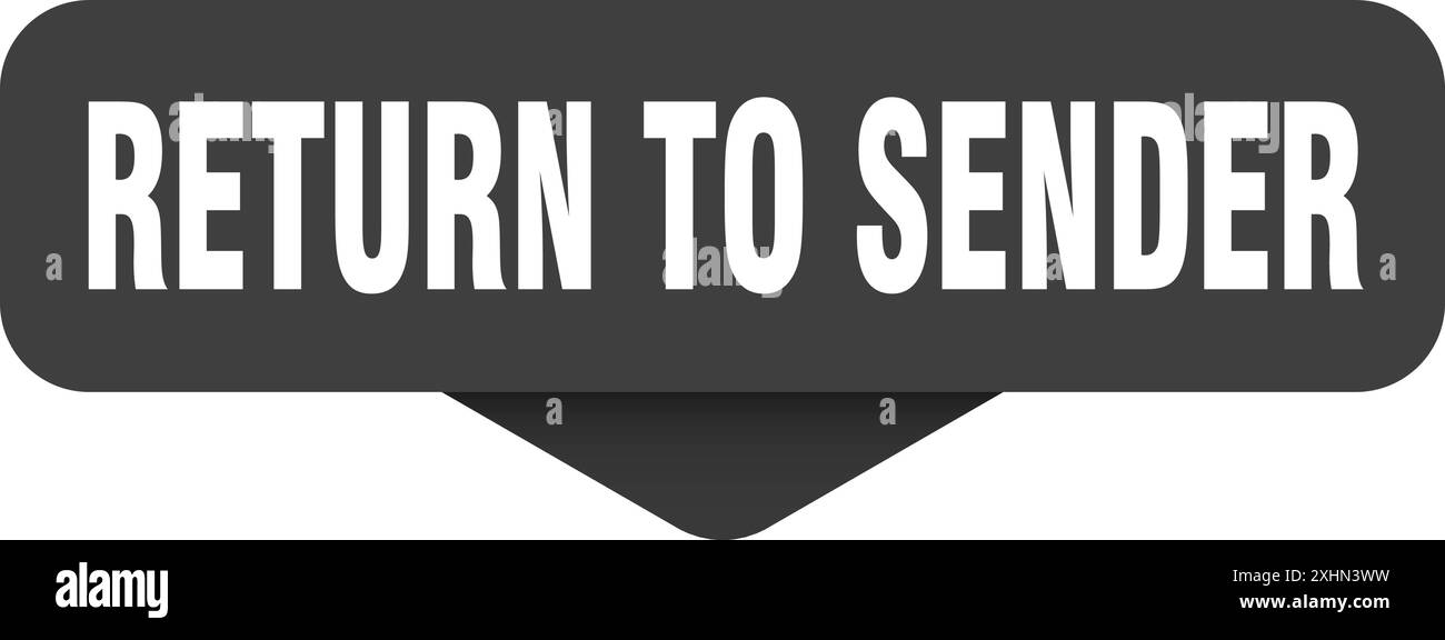 return to sender sticker. return to sender sign on transparent ...