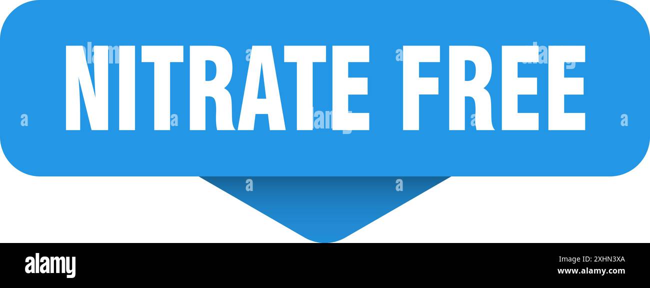 nitrate free sticker. nitrate free sign on transparent background ...