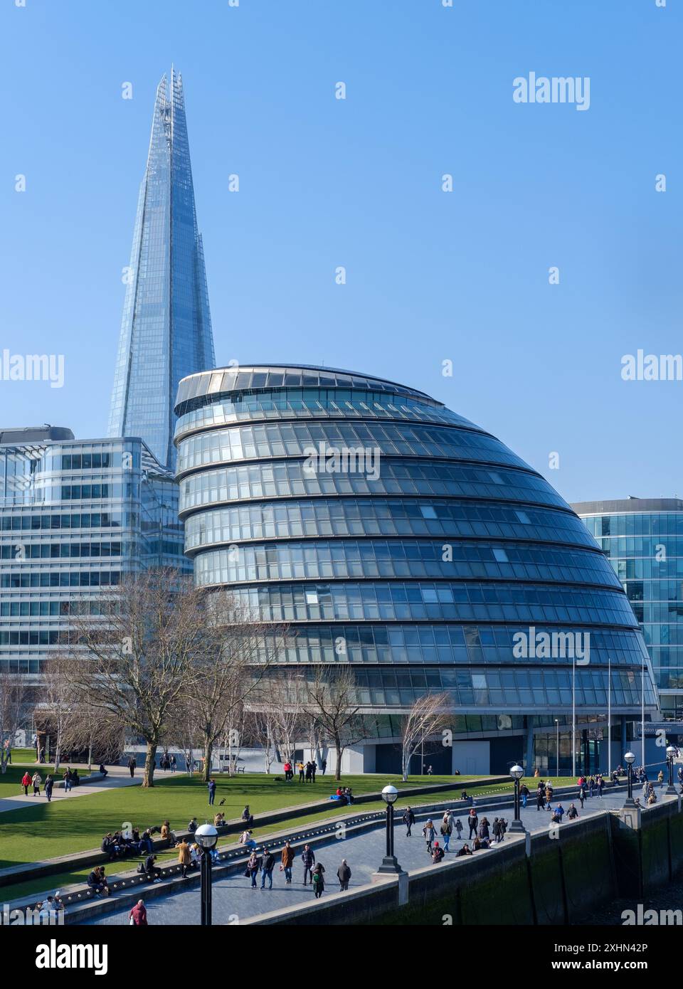 London Assembly Building and Mayor's office building with the Shard ...