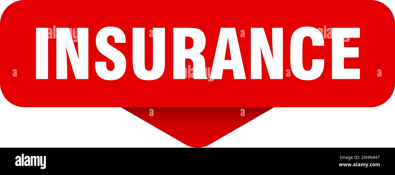 insurance sticker. insurance sign on transparent background ...