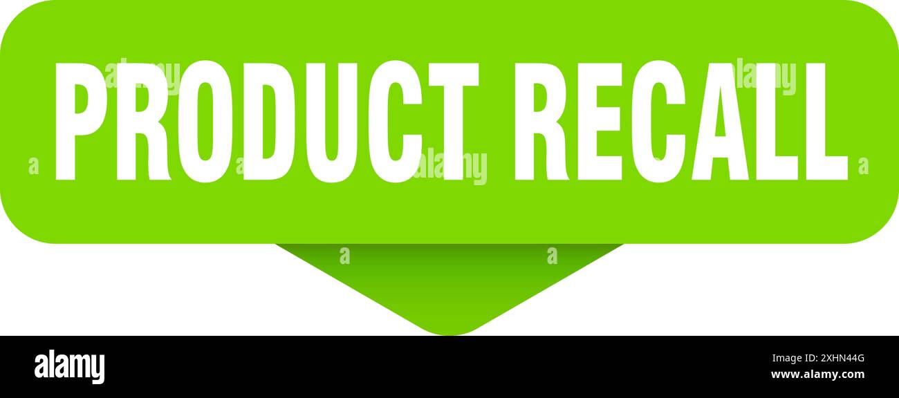 product recall sticker. product recall sign on transparent background ...