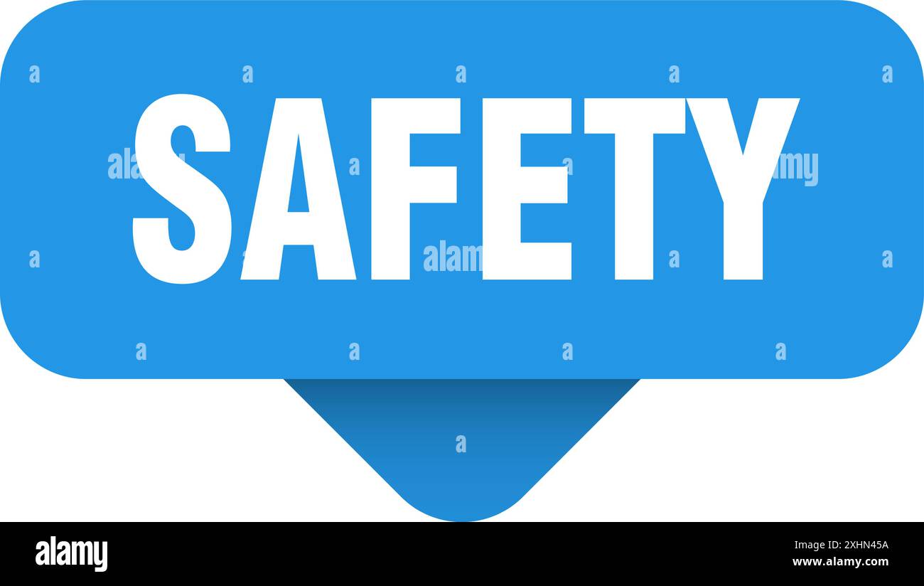 safety sticker. safety sign on transparent background. rectangular ...