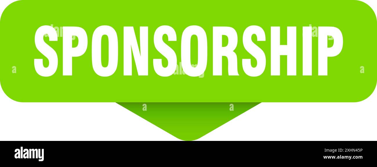 sponsorship sticker. sponsorship sign on transparent background ...