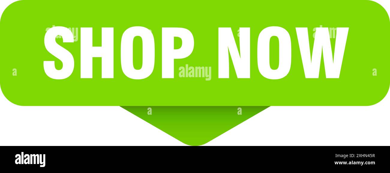 Shop now button on green Stock Vector Images - Alamy