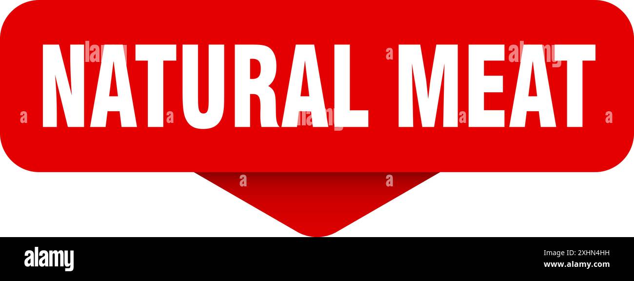 natural meat sticker. natural meat sign on transparent background ...