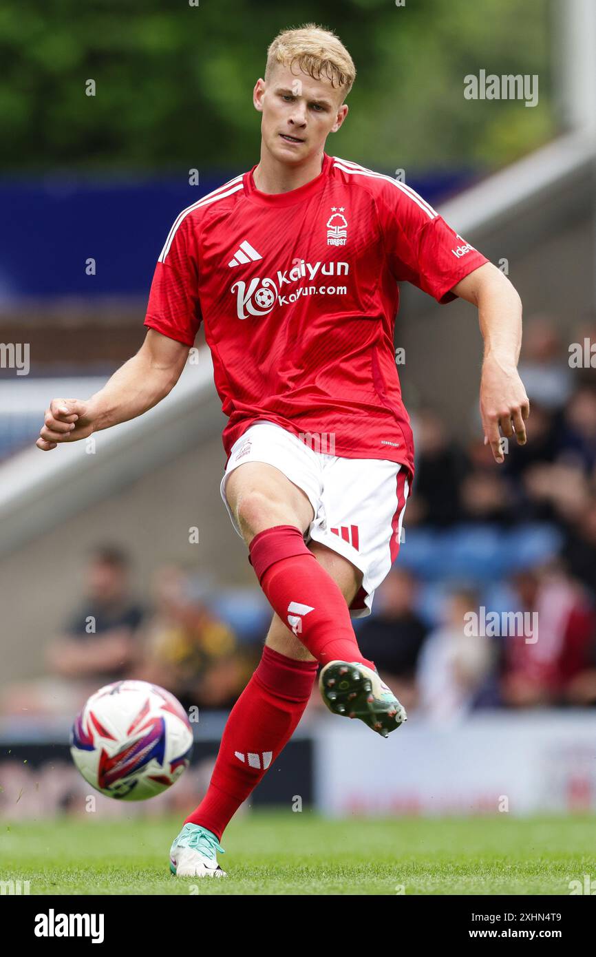 Nottingham Forest's Zach Abbott during the pre-season friendly match at the SMH Group Stadium ...